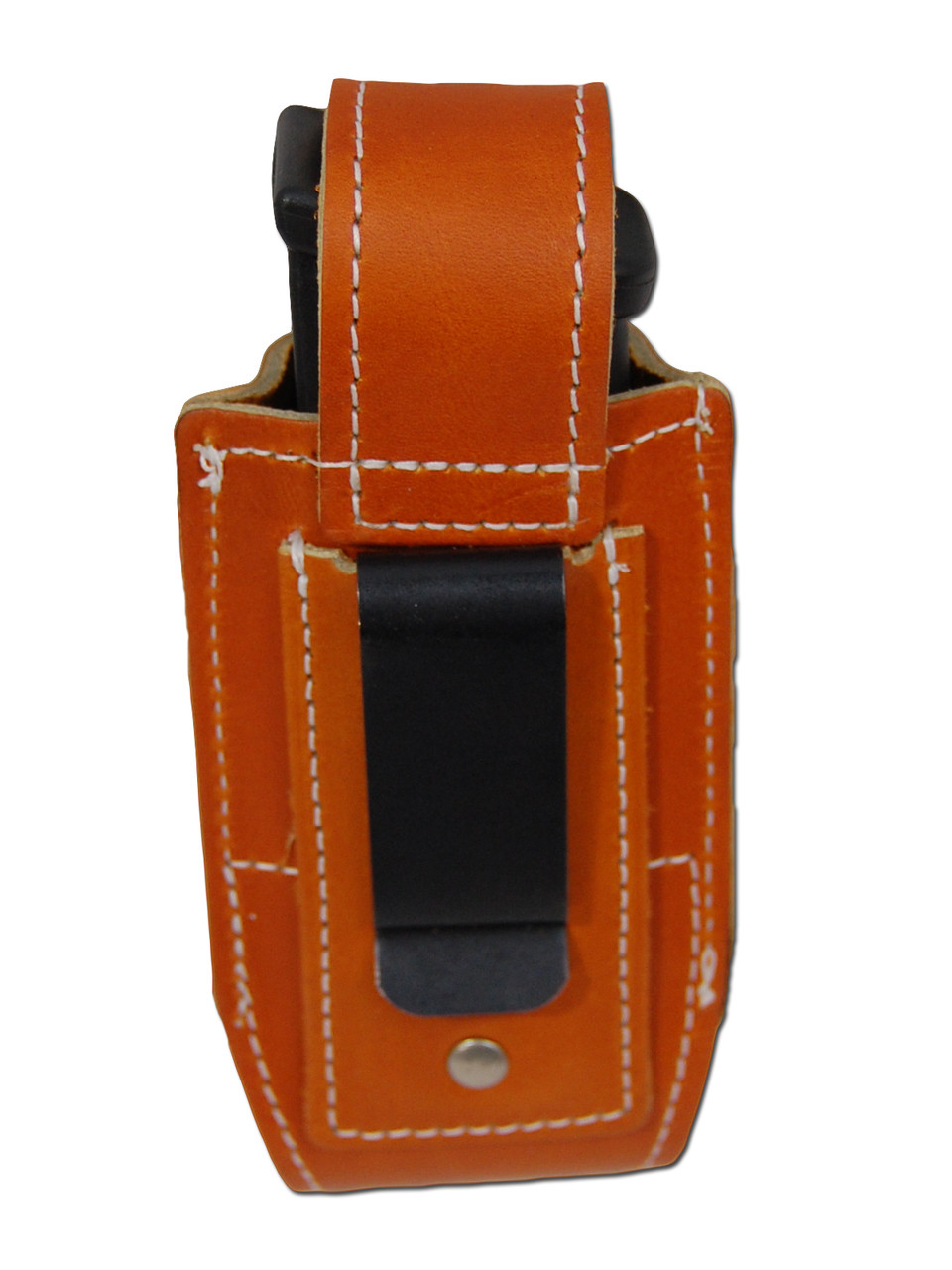 Saddle Tan Leather Single Magazine Pouch with retention strap: Single ...