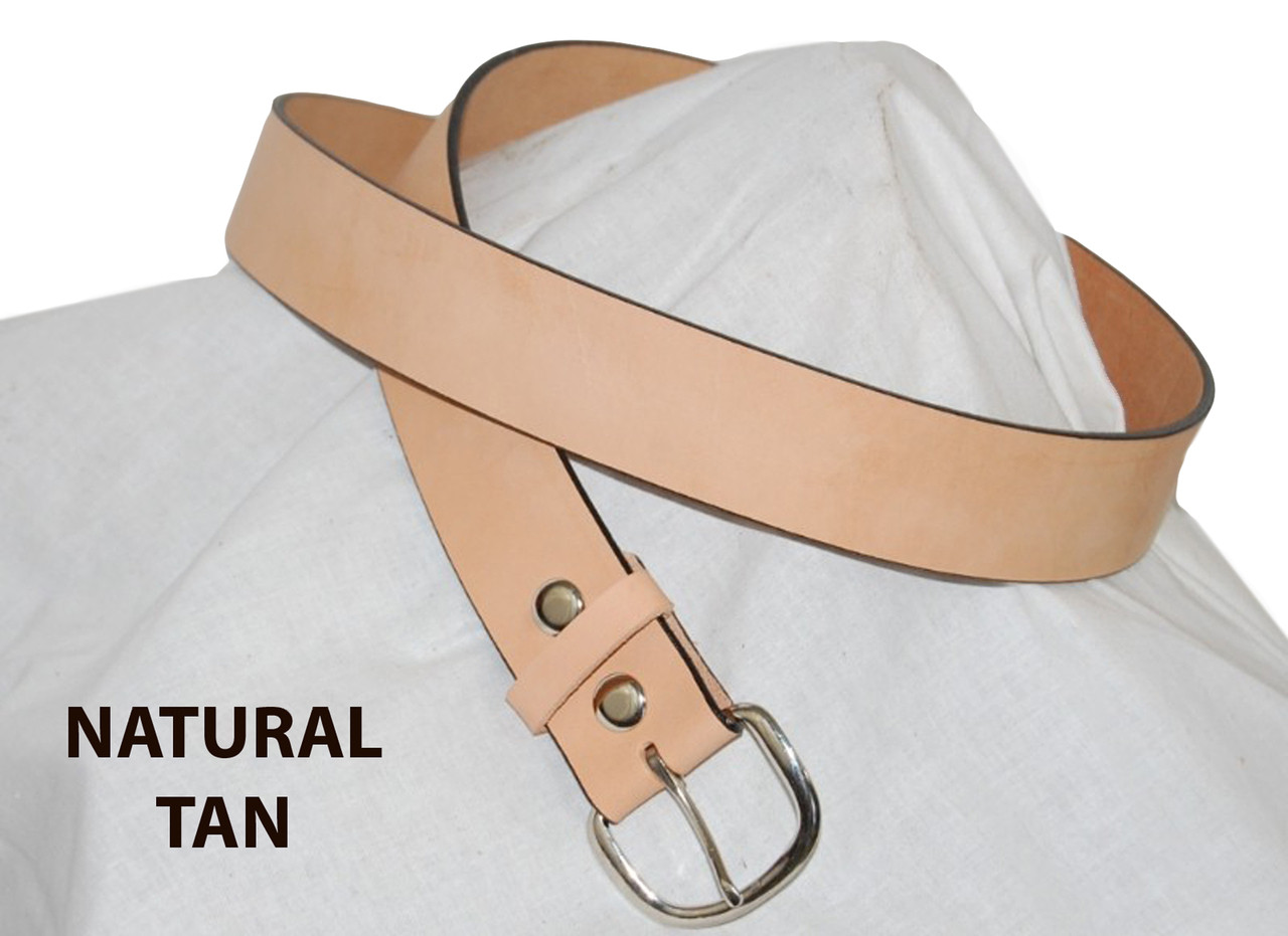 1 3/4" Heavy Duty Leather Belts for Sizes 47" - 53" - Barsony Holsters