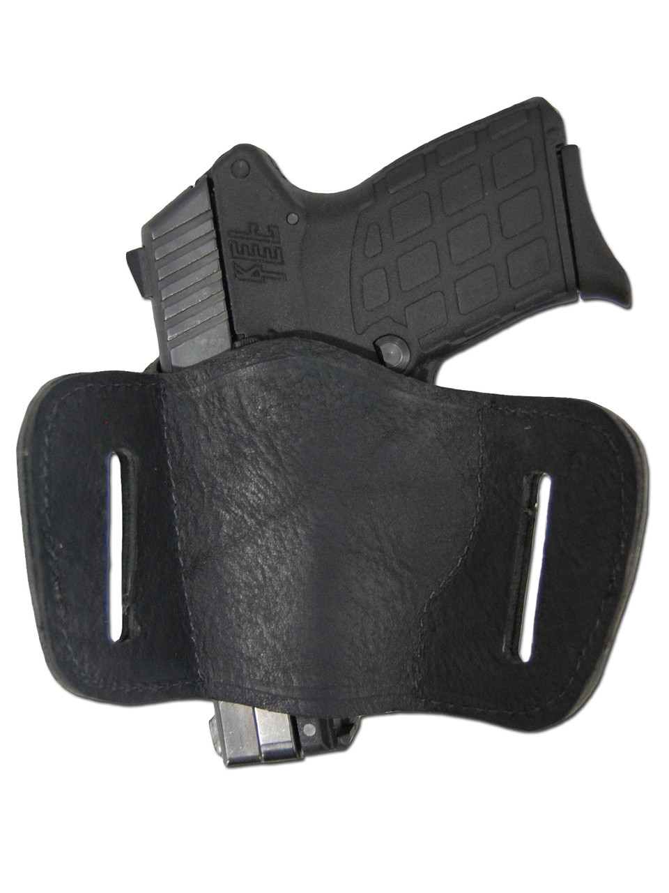 Black Leather Quick Slide Holster for .380 Ultra Compact 9mm .40 .45 ...