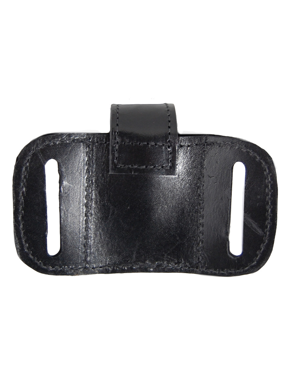 Black Leather Belt Loop Single Speed Loader Pouch .22 .38 .357 ...