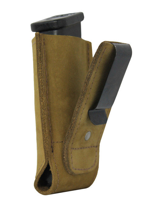 Olive Drab Leather Tuckable Single Magazine Pouch: Single Stack, Double ...