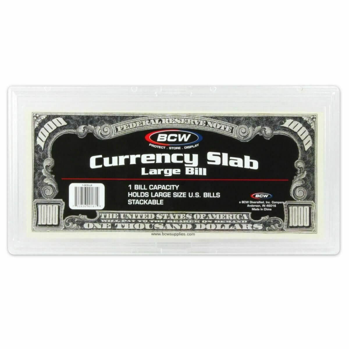 BCW Premium Large Bill Currency Slab