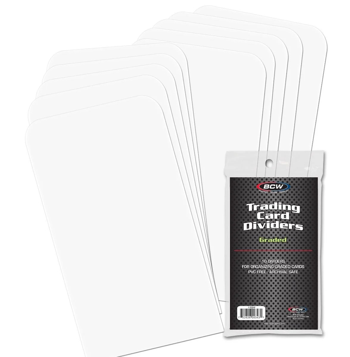 BCW Graded Size Trading Card Dividers (Pack of 10)