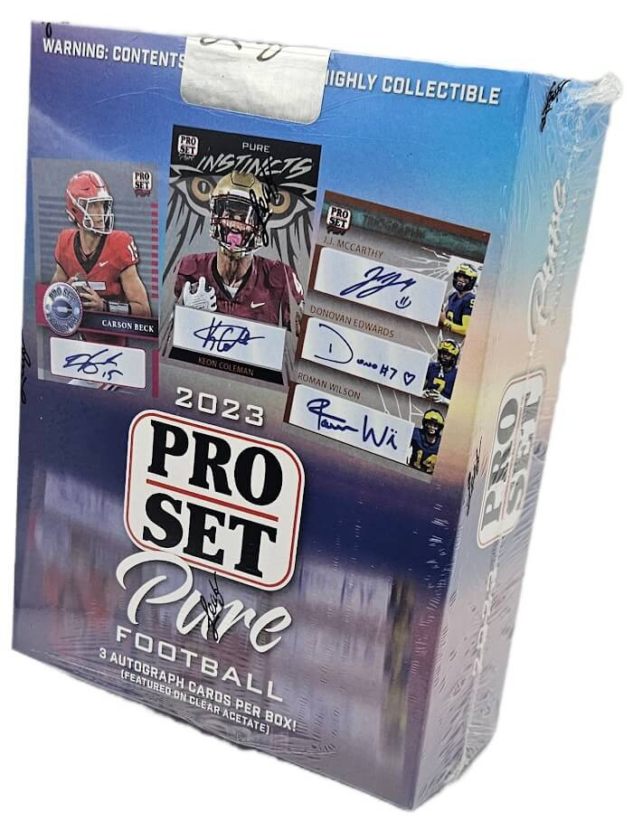 2023 Pro Set Pure Football Hobby Box