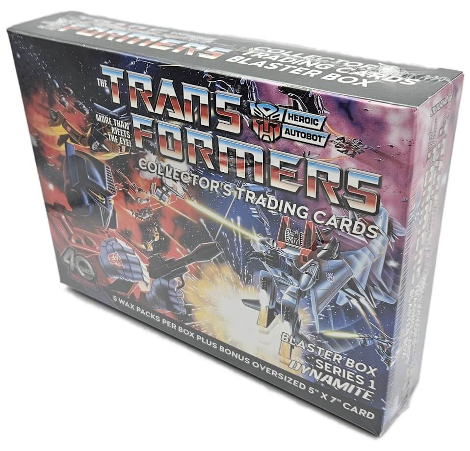 2024 Transformers 40th Anniversary Trading Cards 5 Pack Blaster Box