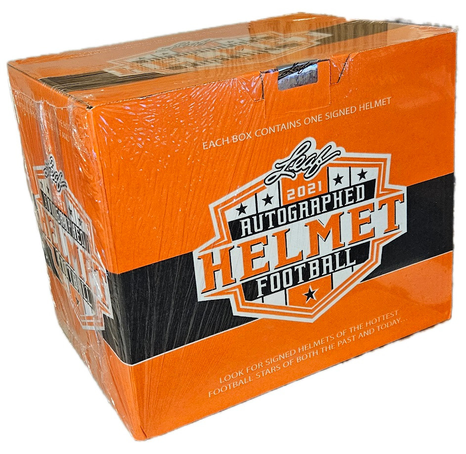 2021 Leaf Full Sized Autographed Football Helmet Box