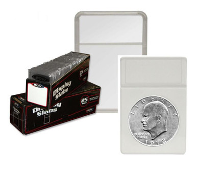 BCW Coin Display Slabs with Large Dollar Inserts