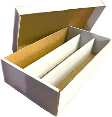 3000 Count Super Shoe Box 3-Row Trading Card Storage Box