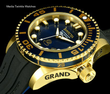 Invicta 20203 Grand Diver 2 Gen II 47mm Automatic Navy Blue Dial Gold ...
