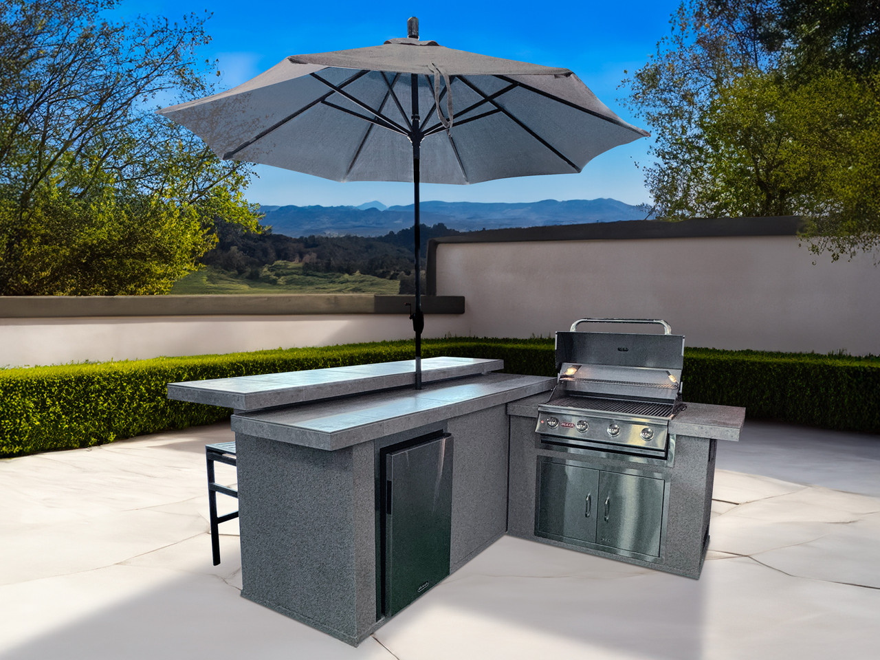 Malta Outdoor Kitchen - Bull Grills & Spas