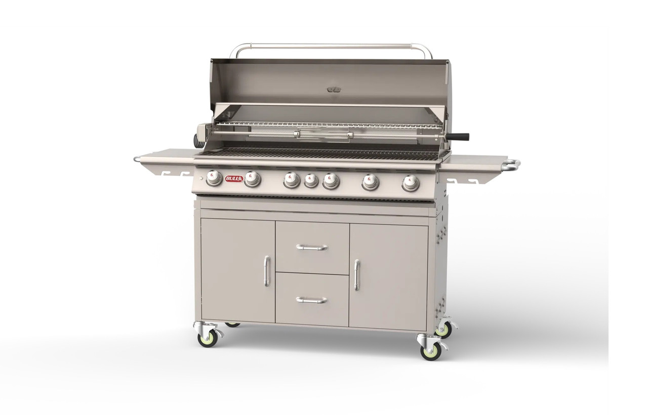 Bull Diablo 6-Burner 46-Inch Freestanding Gas Grill with Rear Infrared ...