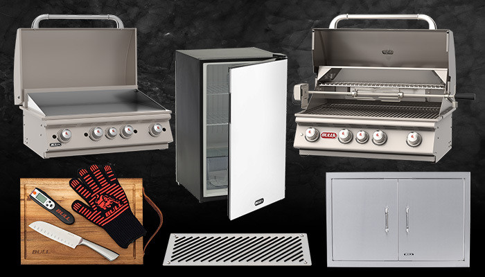 Outdoor Kitchens & Appliances from Bull Grills & Spas