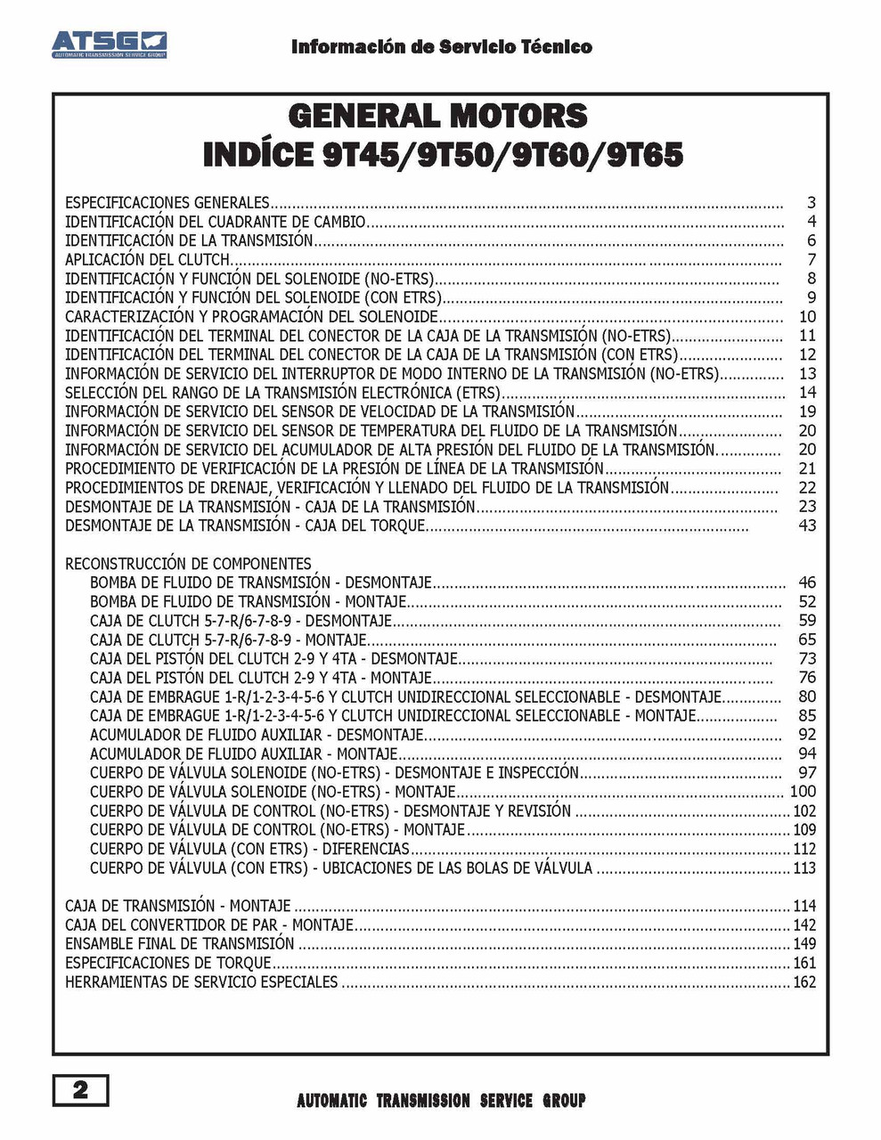Spanish GM 9T45/9T50/9T60 TechTran