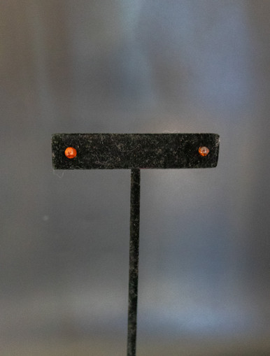Amber Dot Sterling Silver Studs - Tammy's Cool Things