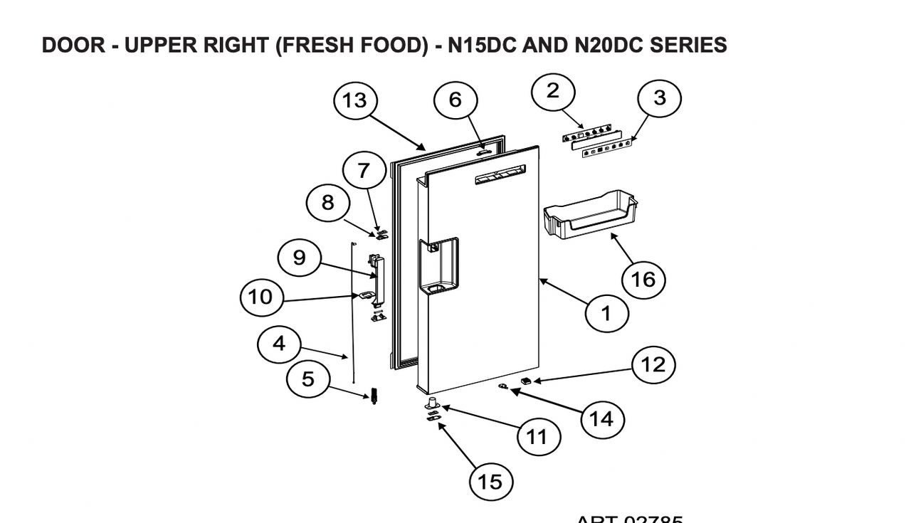 Norcold Door Foam Plug 640979 - RV Fridge Guys