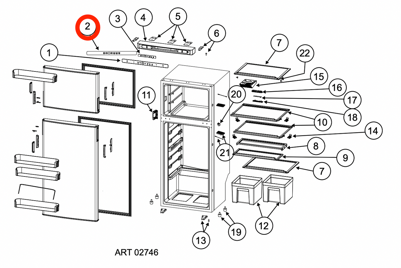 Norcold Optical Control Board Housing 640085 (N8DC/ N10DC) - RV Fridge Guys