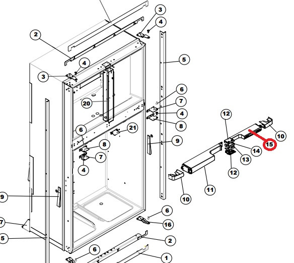 Norcold Optical Display Board 637081 (fits the 2118 models) - RV Fridge ...
