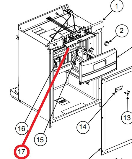 Norcold Front Control Cover 638595 (fits select N306 models) - RV ...