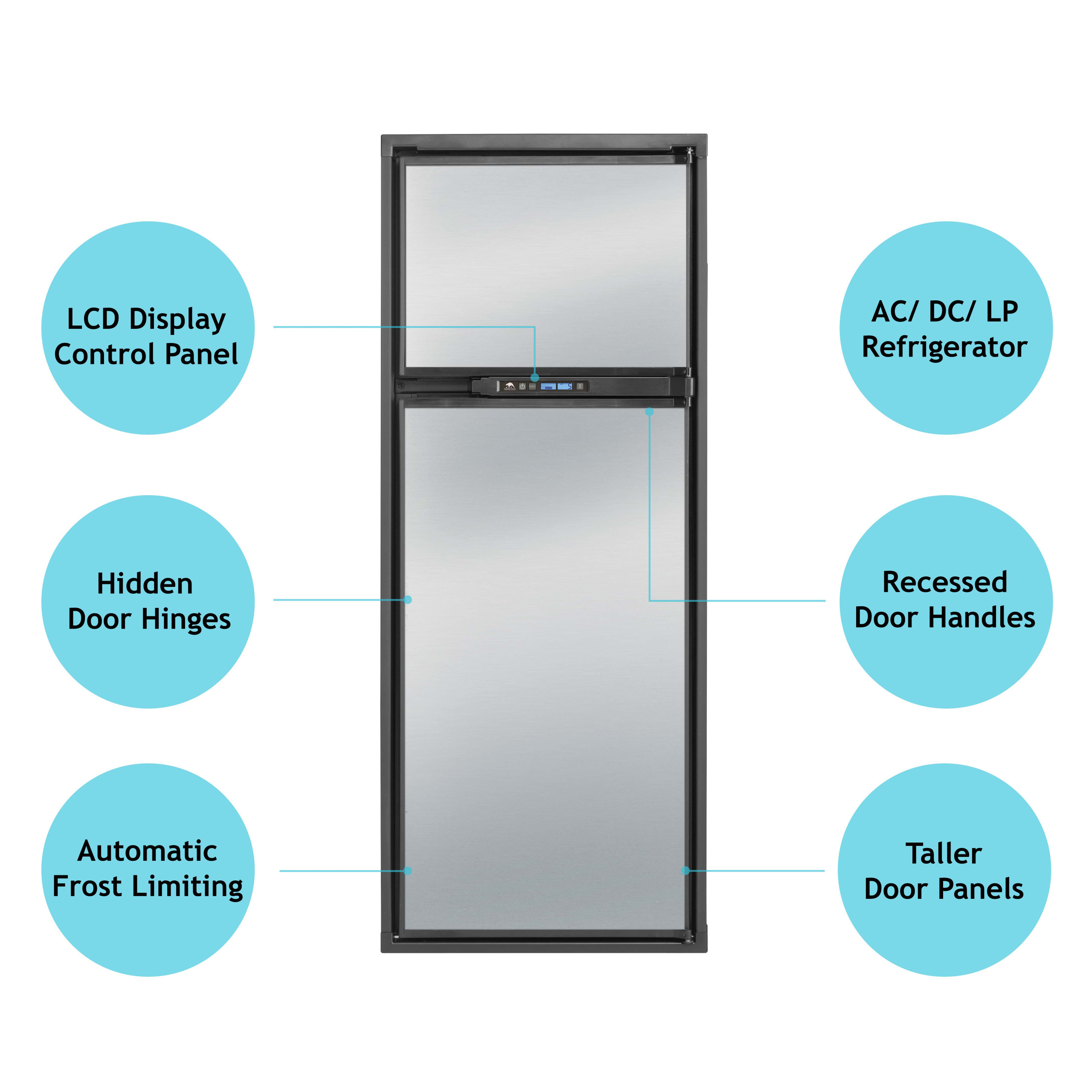 Norcold N7XF RV Refrigerator (2 way LP/ AC w/ fan) 7 cubic ft - RV ...