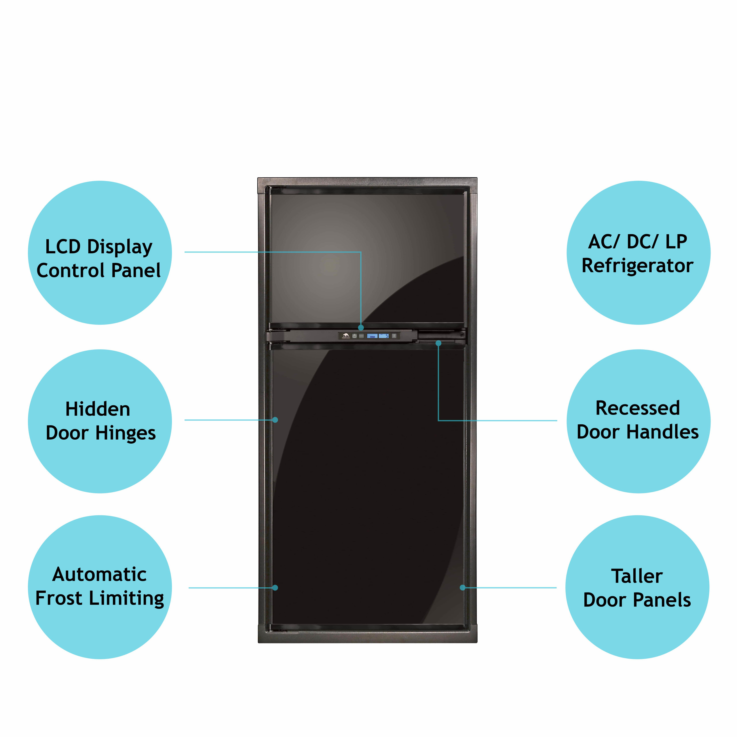 Norcold N4150 RV Refrigerator (3 way operation; AC, DC, LP) 5.3 cubic ...