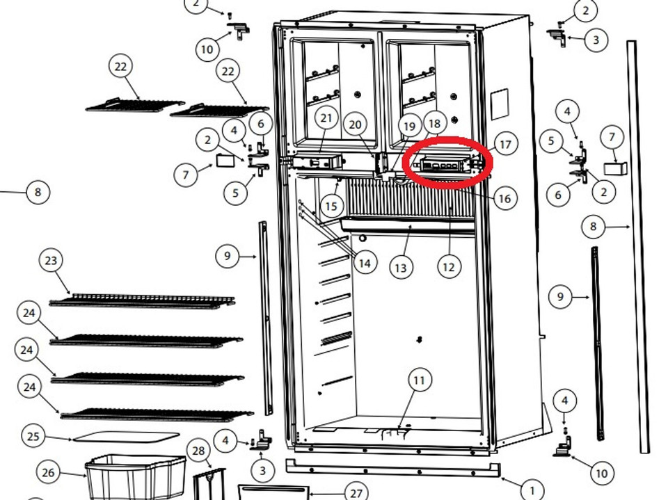 Norcold Optical Boards for N611, N621, N641, NX641, NXA641 - Norcold Parts
