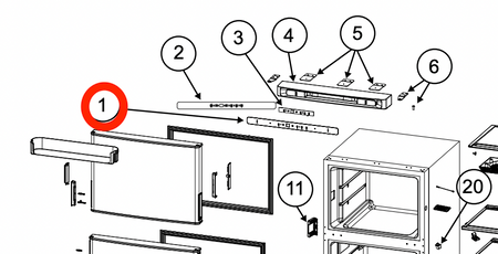 Norcold Optical Display Board 640087 (fits the N10DC) - RV Fridge Guys
