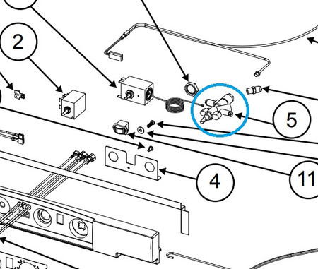 Norcold Gas Valve Assembly 635690 (fits the N305/ N306 models) - RV Fridge Guys