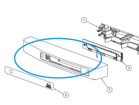 Norcold Front Control Housing/ Shroud 636881 (fits the N3104/ N3150 ...