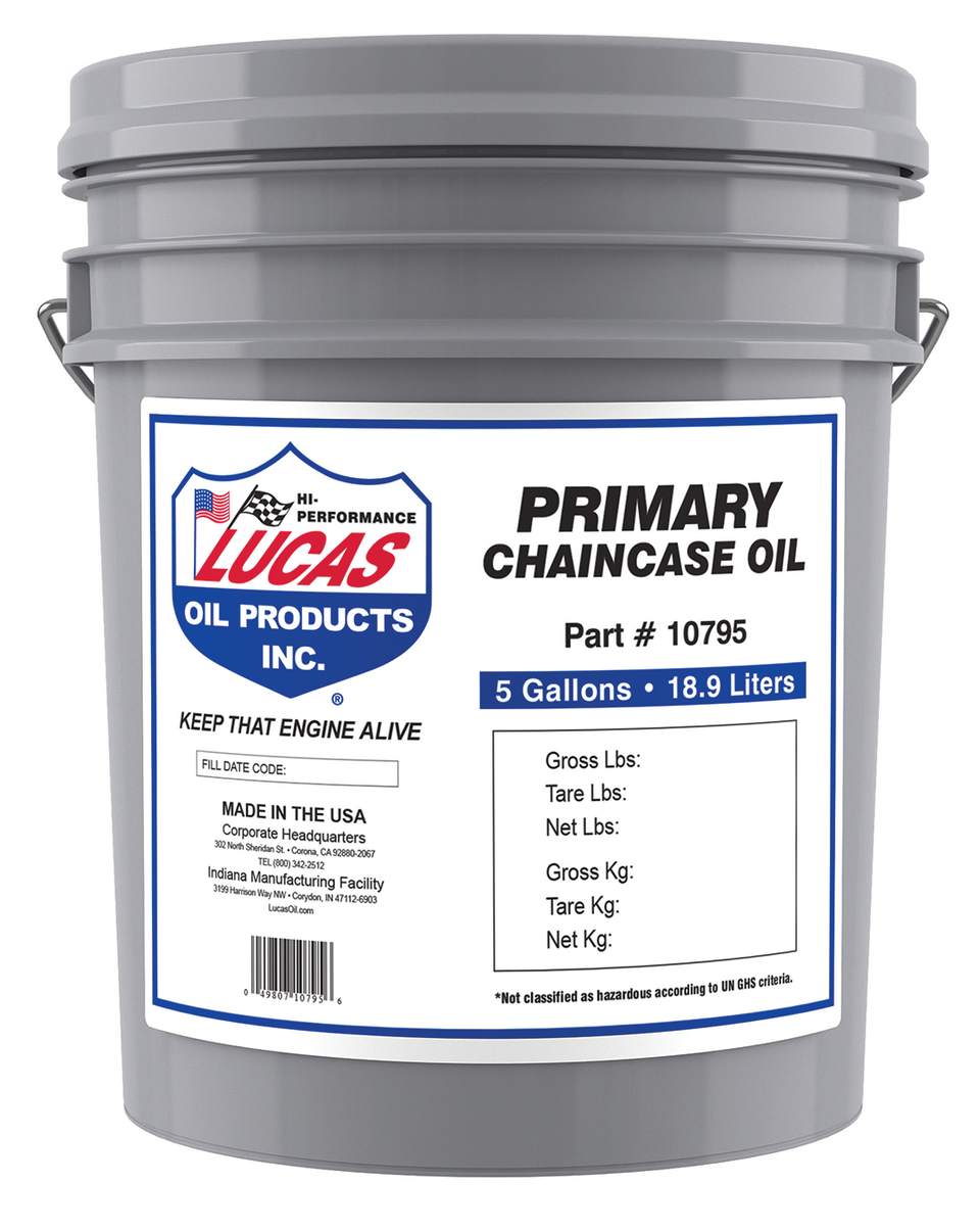 Five Gallon Lucas Oil Primary Chaincase Oil - vipcycle motorcycle parts