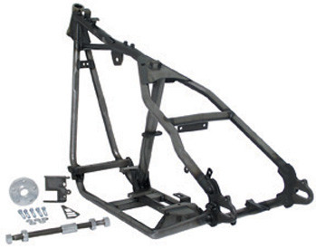 Bobber Style Rigid Frame 30 Degree Rake For Hardbody Wide Tire Harley ...