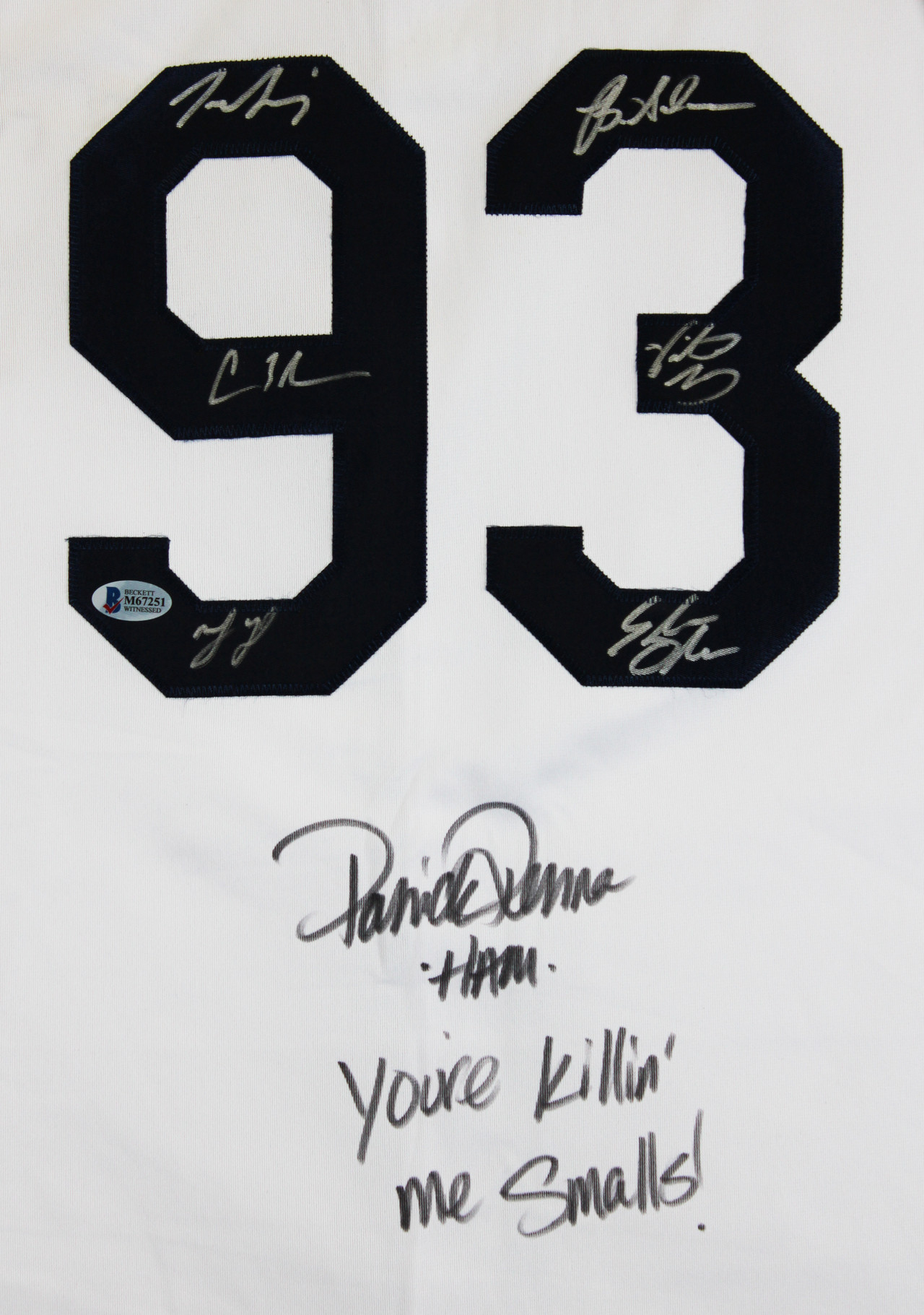 The Sandlot Cast (7) Renna, Guiry, Leopardi, York +3 Signed Jersey BAS ...