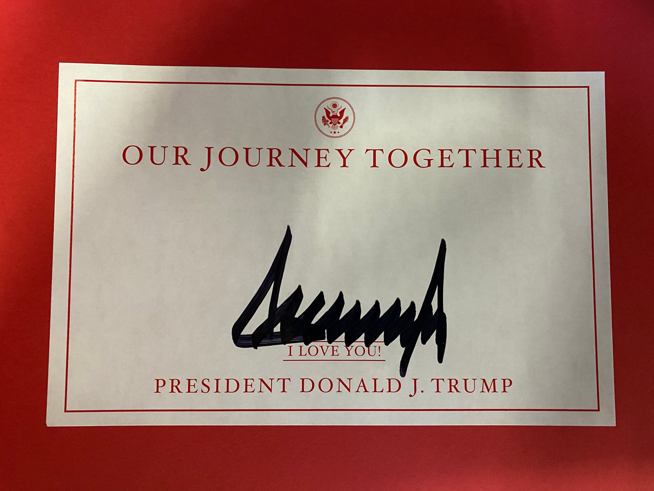 Our Journey Together - Donald J. Trump Donald J. Trump (Signed Book)