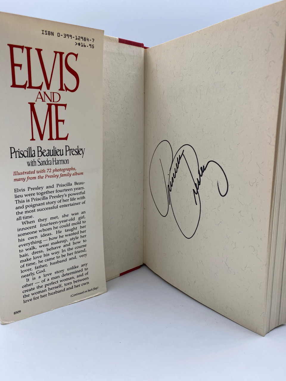 Priscilla Presley Signed Book - "Elvis and Me"