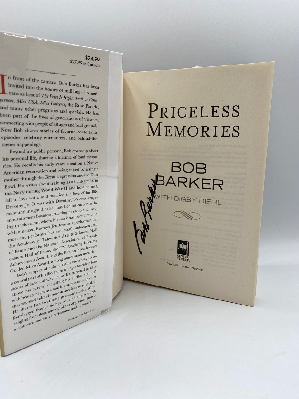 Priceless Memories - Bob Barker (Signed Book)