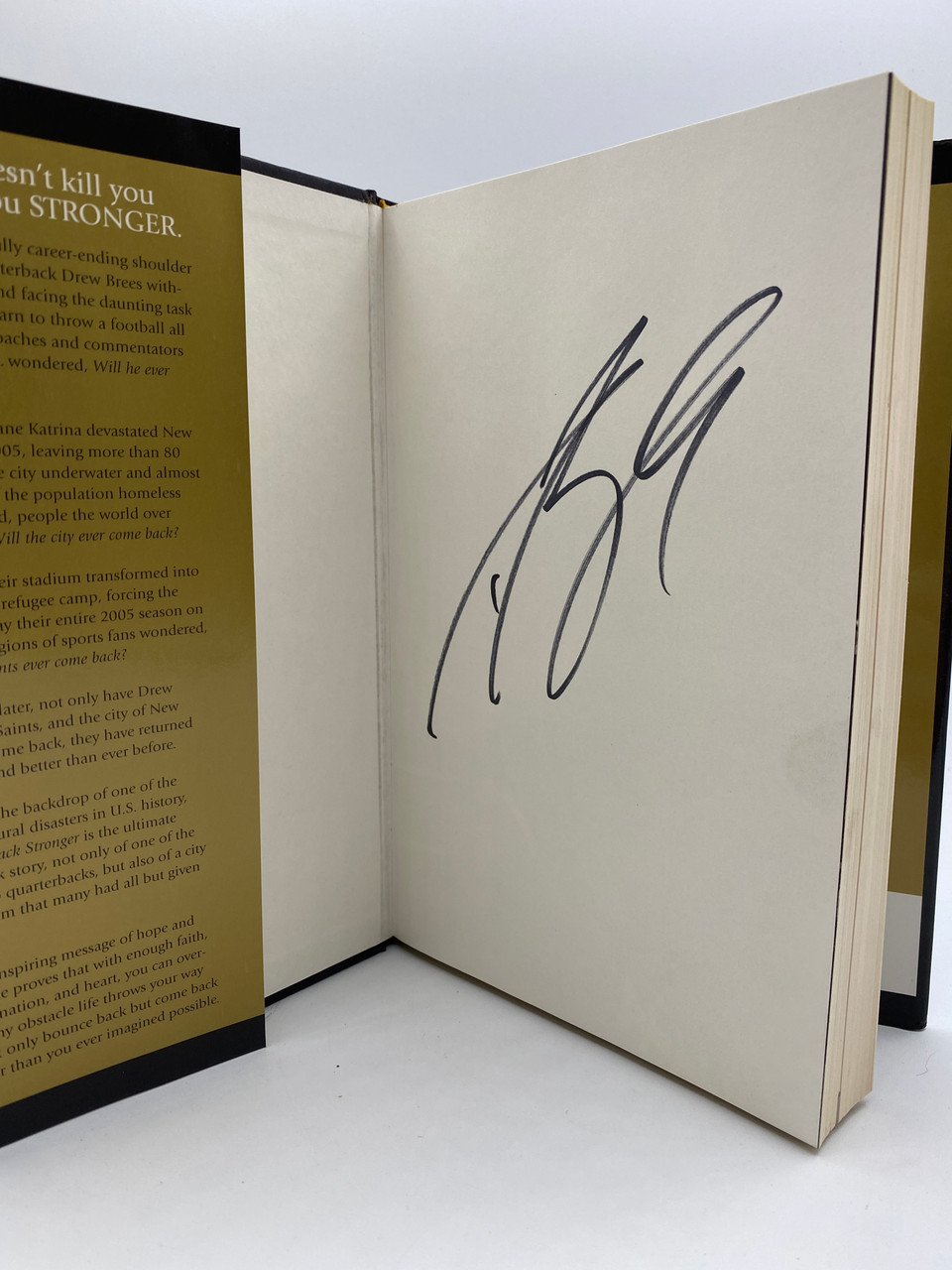 Coming Back Stronger - Drew Brees (Signed Book)