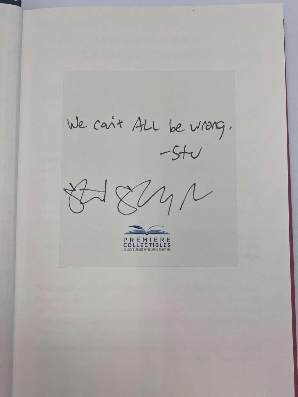 Crisis of Command - Stuart Scheller (Signed Book)