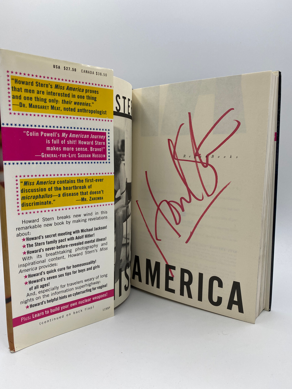 Miss America - Howard Stern (Signed Book)