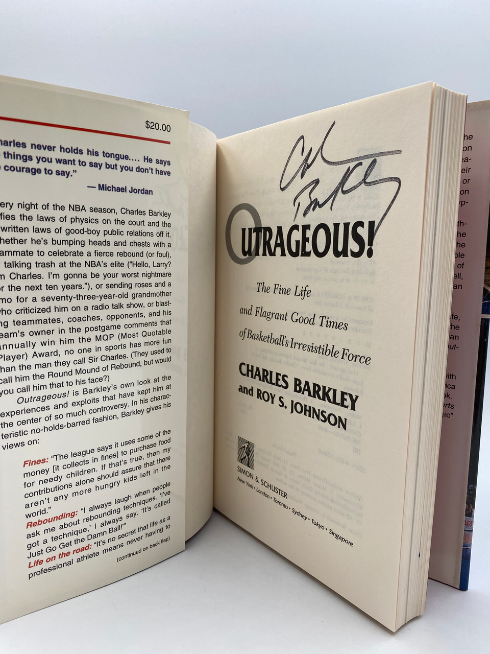 Outrageous! - Charles Barkley (Signed Book)