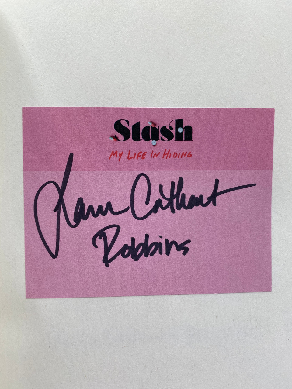Stash - Laura Cathcart Robbins (Signed Book)