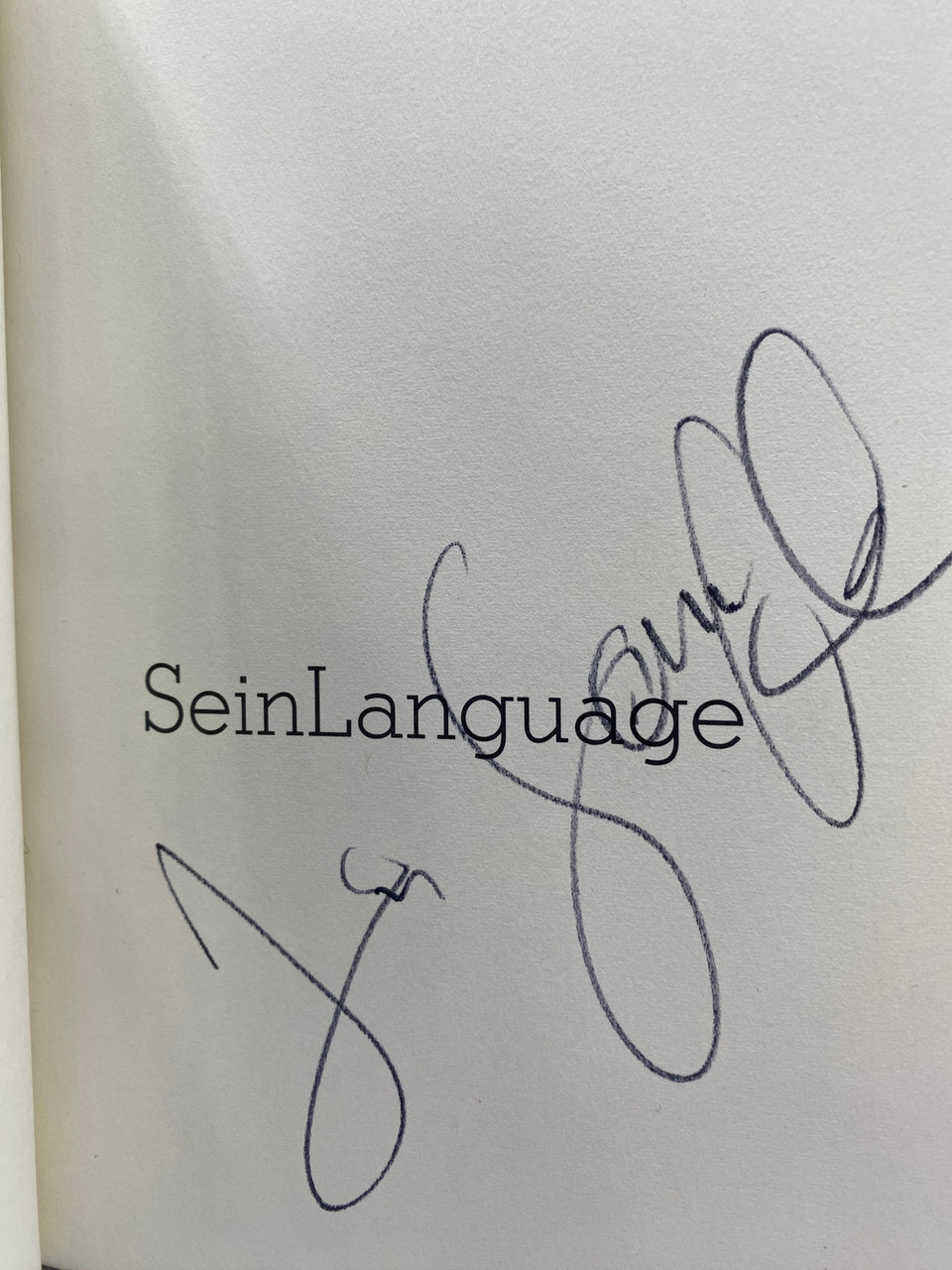 Sein Language - Jerry Seinfeld (Signed Book)