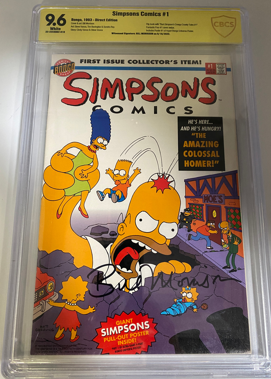 Simpsons #1 Comic Book - Bill Morrison(Signed Comic Book)