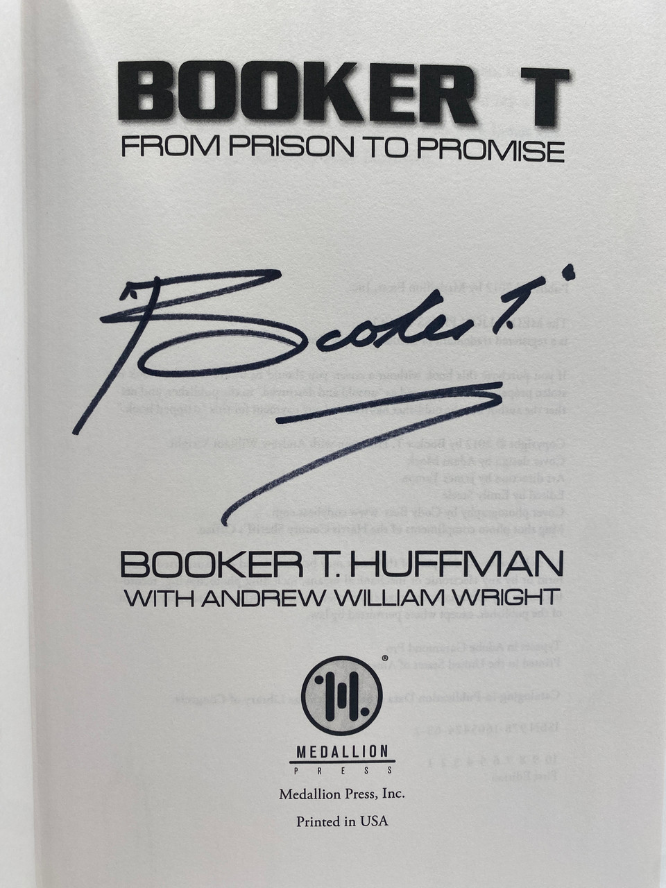 Booker T - Booker T Huffman (Signed Book)