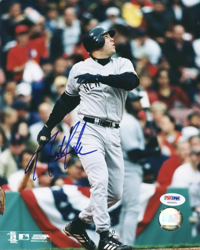 Yankees Nick Johnson Signed Authentic 8X10 Photo Autographed PSA/DNA # ...
