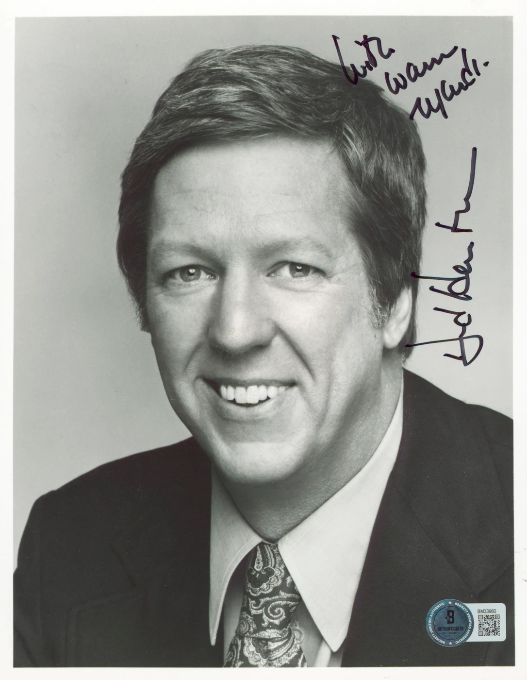 David Hartman Good Morning America Authentic Signed 8x10 Photo BAS #BM33960