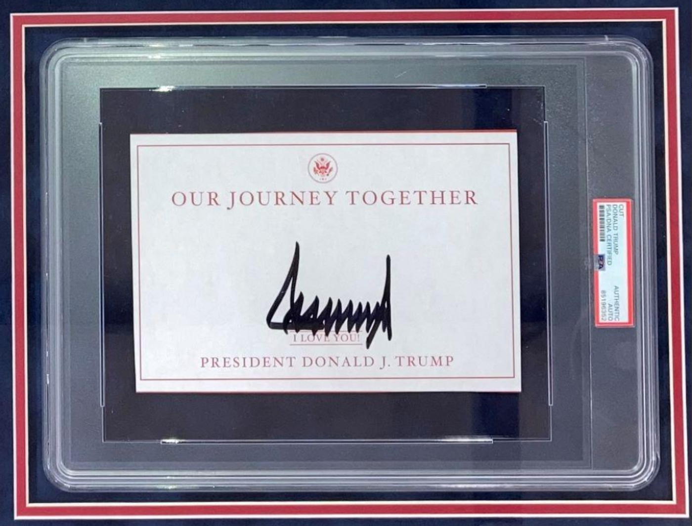 Donald Trump Signed Custom Framed Book Insert Display - Donald Trump ... Donald Trump Signed Custom Framed Book Insert Display - Donald Trump ...