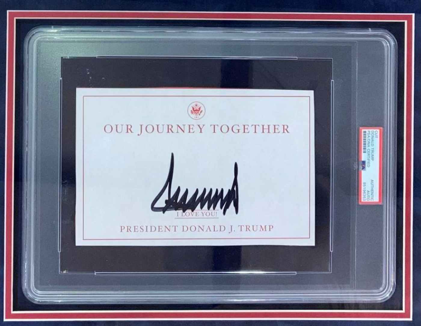 Donald Trump Signed Custom Framed Book Insert Display - Donald Trump ... Donald Trump Signed Custom Framed Book Insert Display - Donald Trump ...