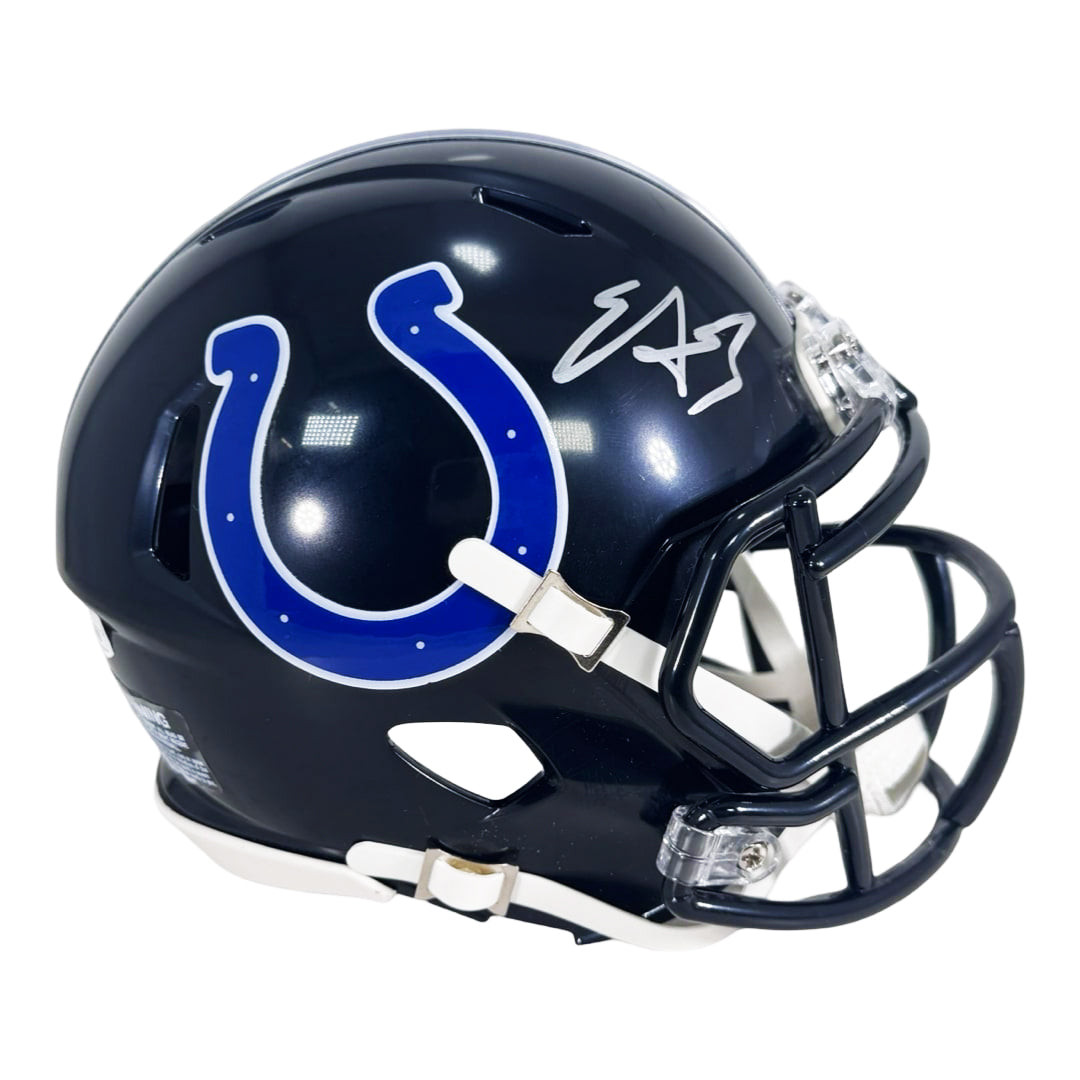 Edgerrin James Signed Indianapolis Colts Alt 2023 Speed Mini Football ...