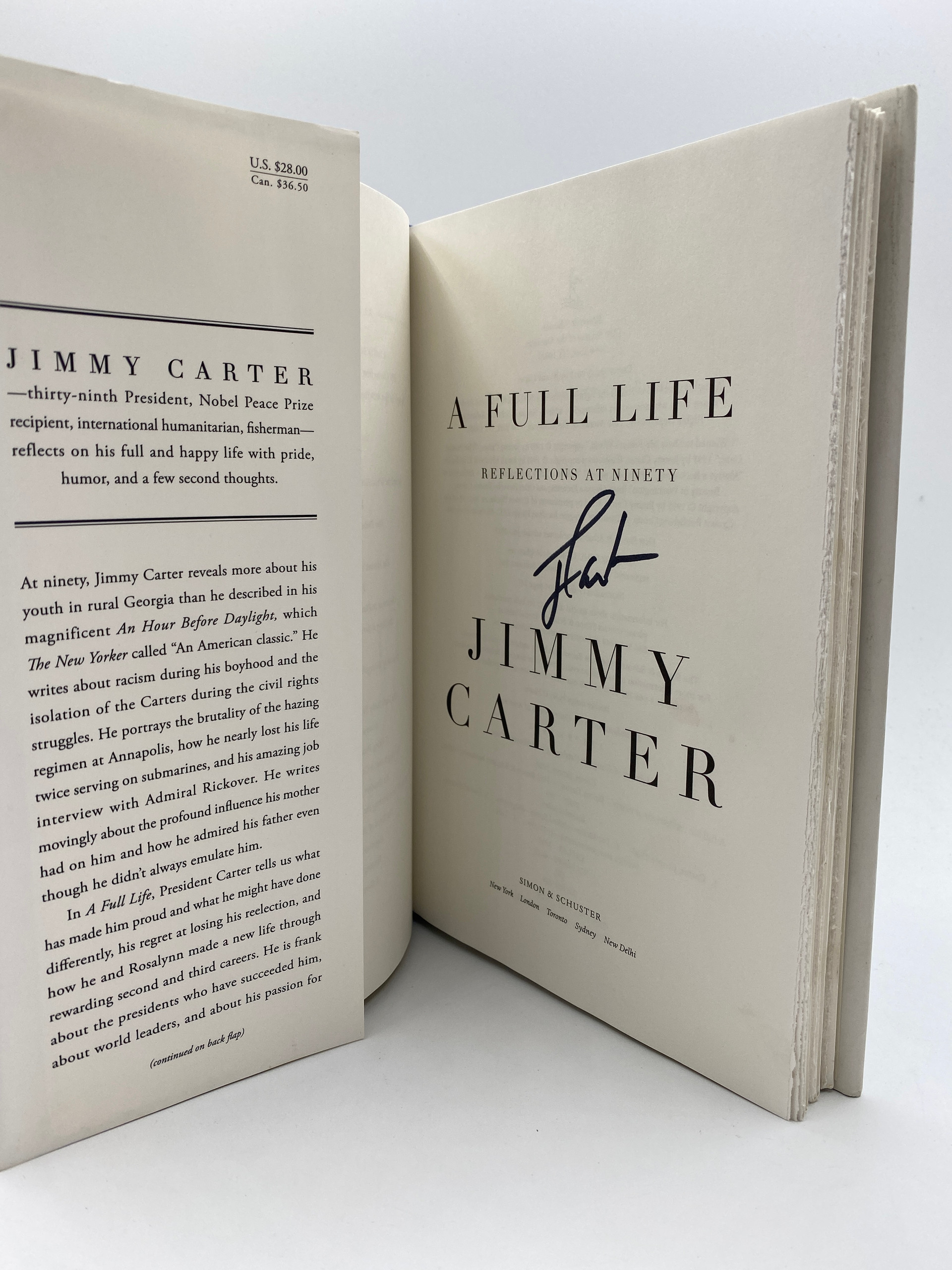 A Full Life - Jimmy Carter (Signed Book)