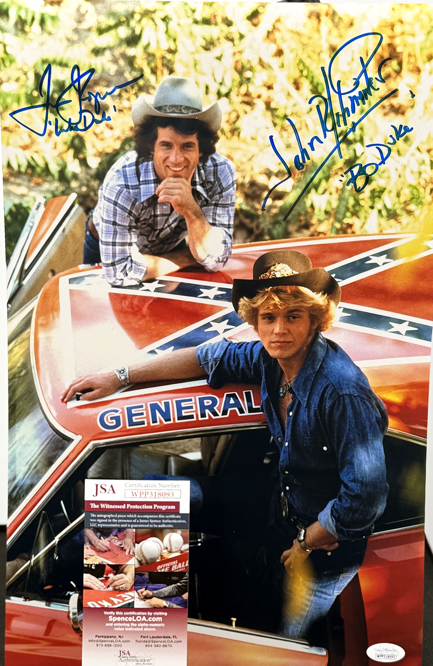 Dukes of Hazzard 11x14 (General Lee Roof)) - Premiere Collectibles