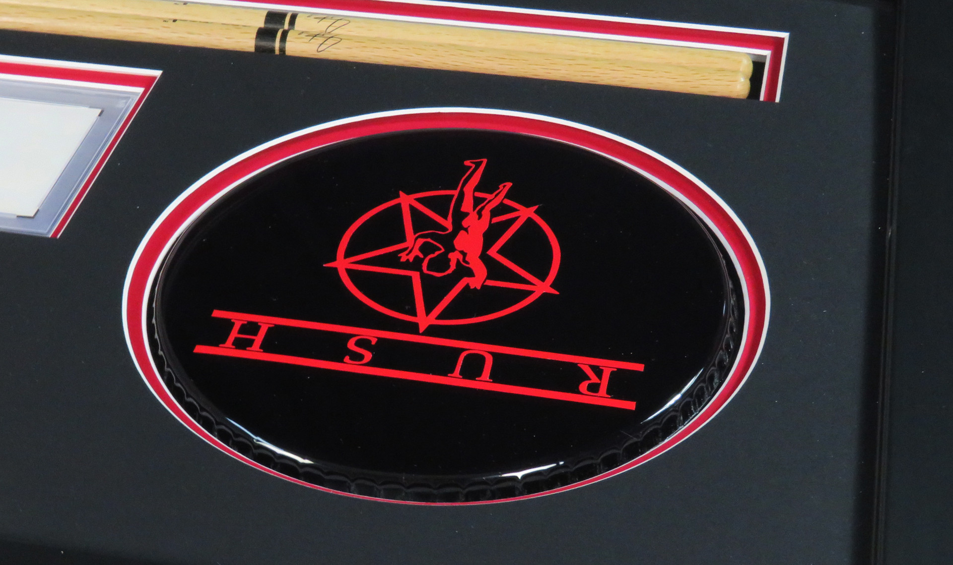 Neil Peart Signed Drumstick Display - Premiere Collectibles